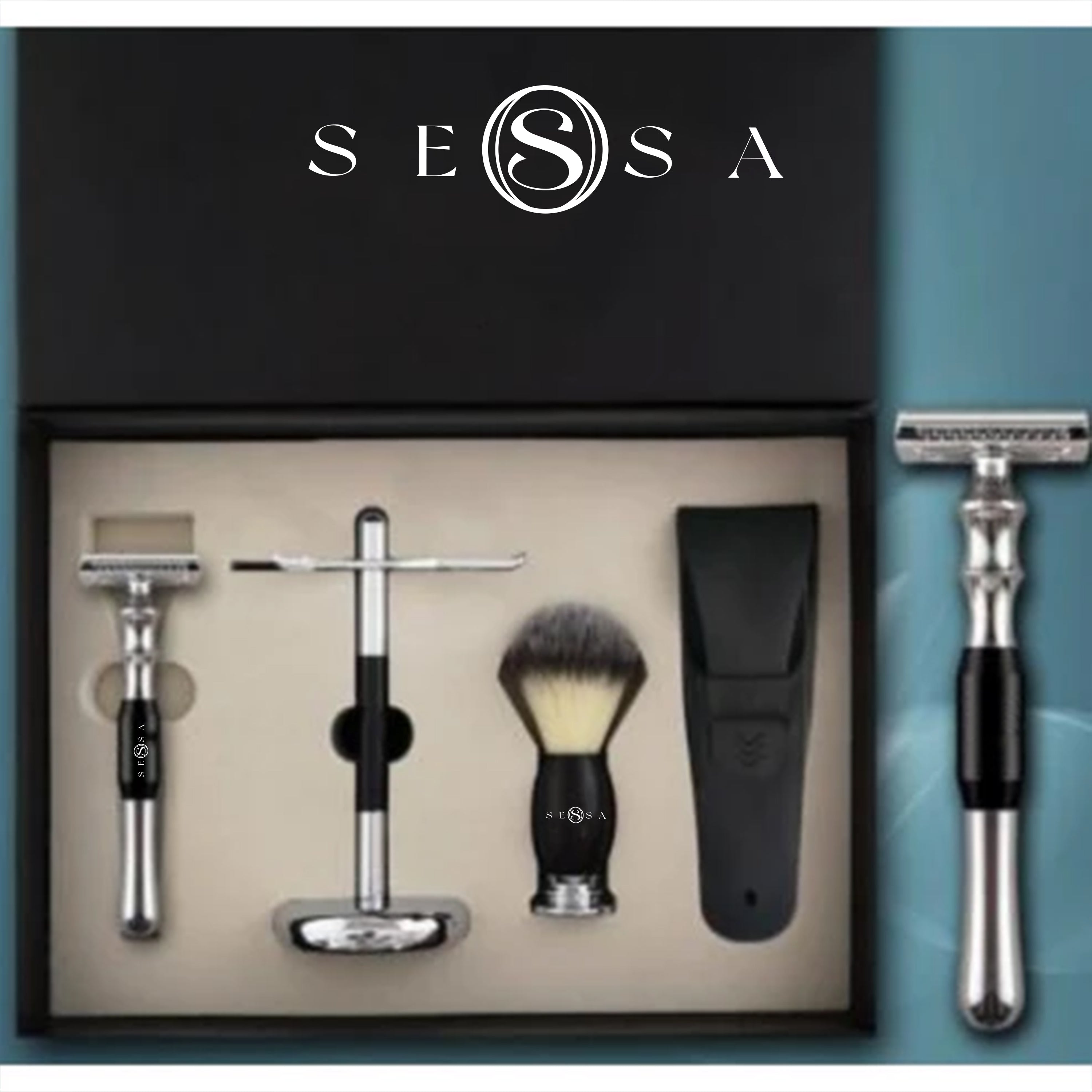 Luxury Shaving Kit – Complete Grooming Set – Sessa.developmentstore